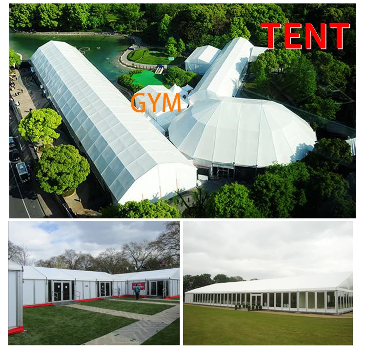 Custom Structure Outdoor Permanent German Gym Hangar Ridge Tent With ...