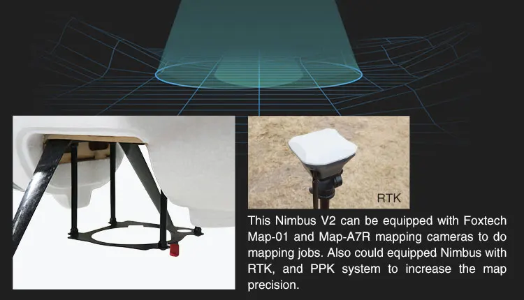 Nimbus V2 Vtol Fixed Wing Uav For Aerial Photography Mapping And Survey ...