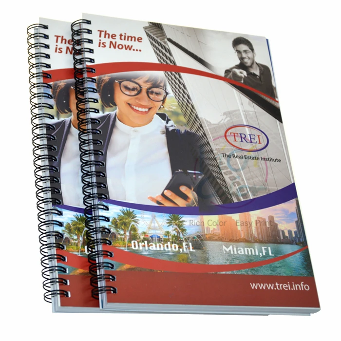 Coil Spiral Bound Custom Book Printing Service - Eco-friendly
