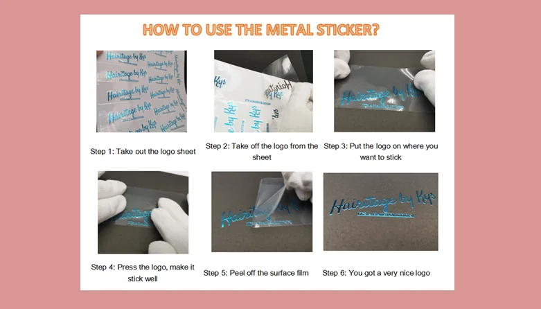 Large Size Letters Custom Electroforming Nickel Stickers 3d Label Metal ...