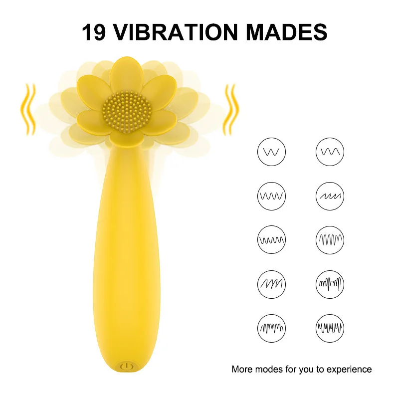 19 Levels of Love Flower Vibrator, Female Breast and Clitoris ...
