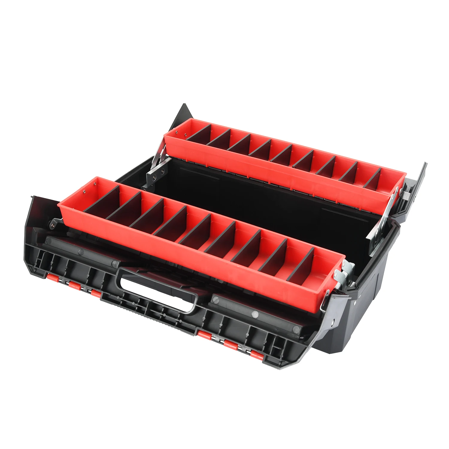Vertak Professional Part Storage Tool Box Plastic Lockable Vehicle Tools Box With 2 Storage ...