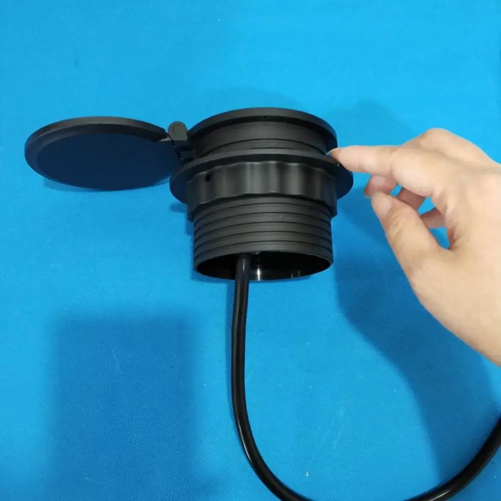 80mm Hole Size Desktop Power Socket with 1 European Power