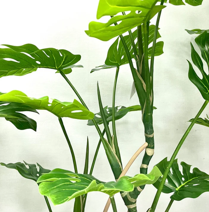 Cy New Advanced Fresh Artificial Simulation Monstera Garden Indoor ...