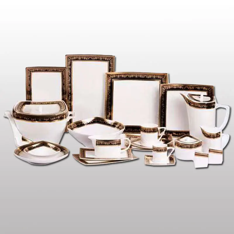 SHENGXIANG 125 Pieces Ceramic Dinner Set - Luxury Porcelain