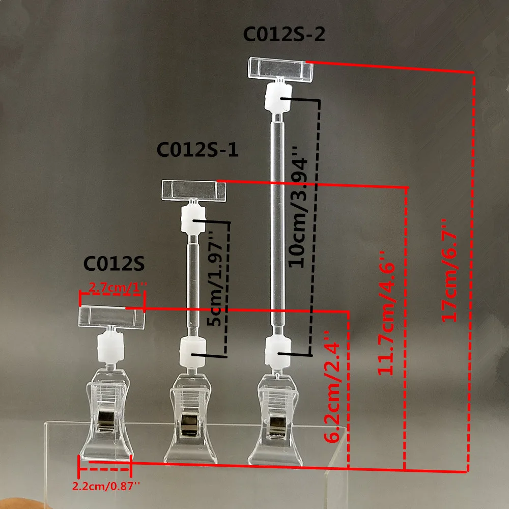 Clear Pop Merchandise Plastic Sign Signage Paper Card Display Price ...