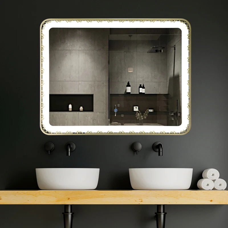 Touch Screen Bathroom Mirror Bath Led Smart Mirror Light Bathroom ...