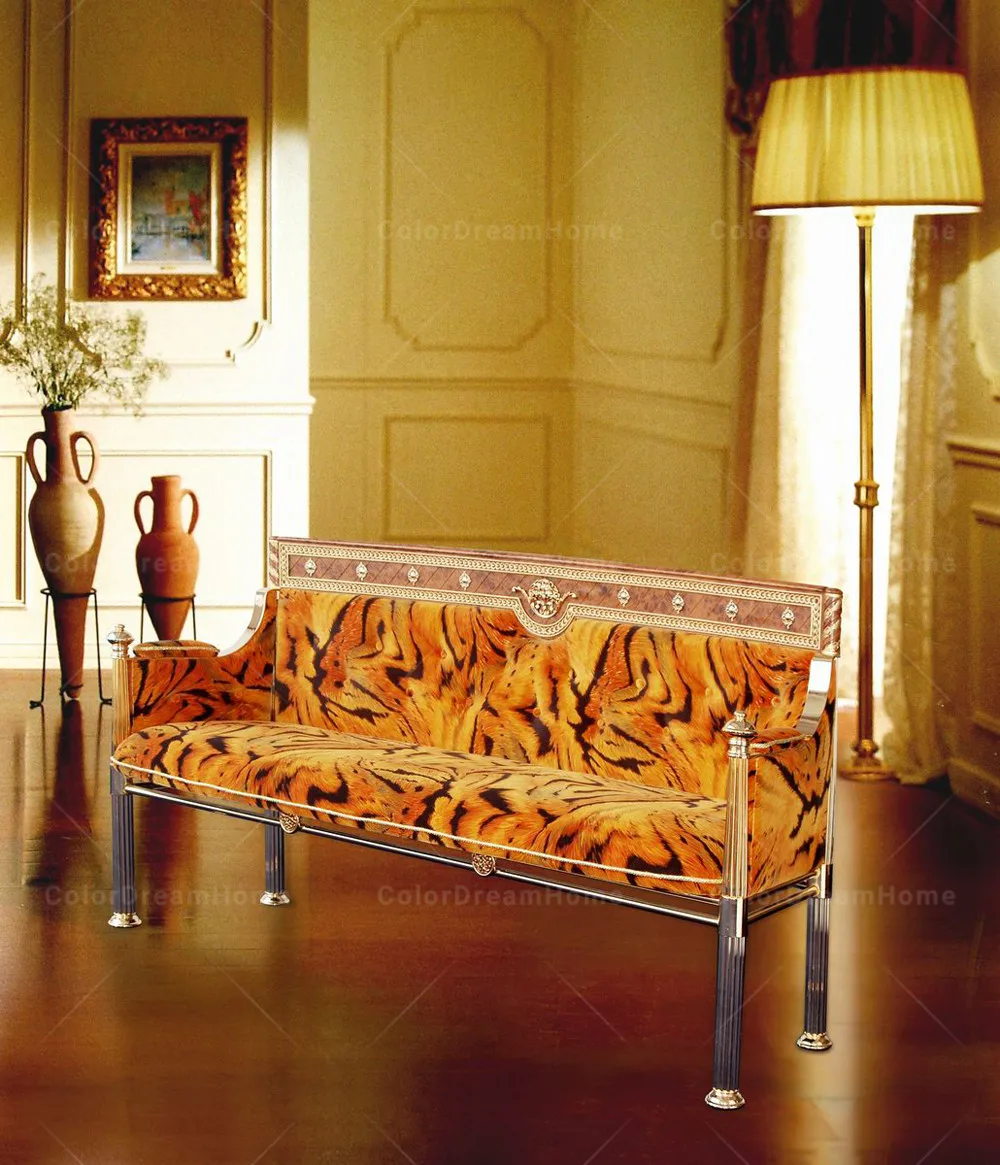 Luxury Tiger Pattern Velvet Lounge Sofa - Buy Velvet Chaise Lounge ...