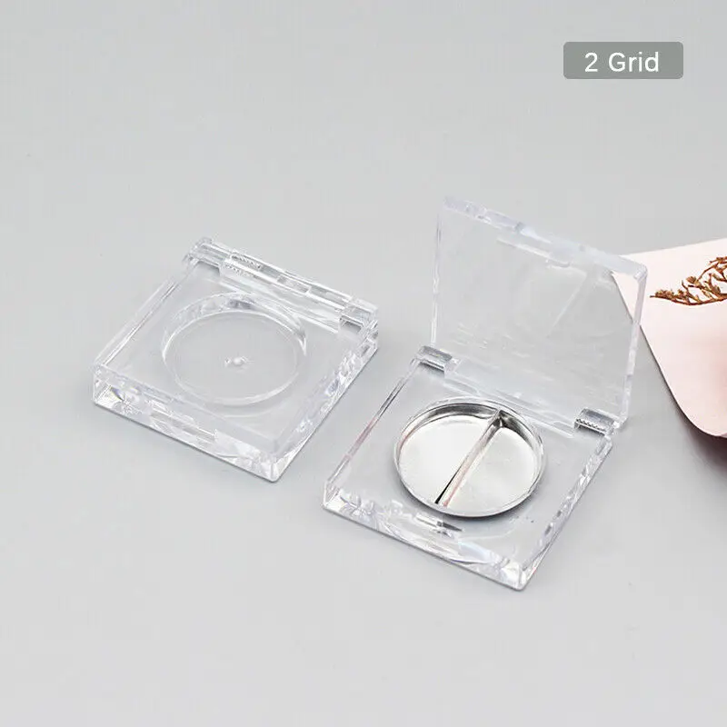 Transparent Empty Acrylic Compact Powder Case Square Empty Plastic ...