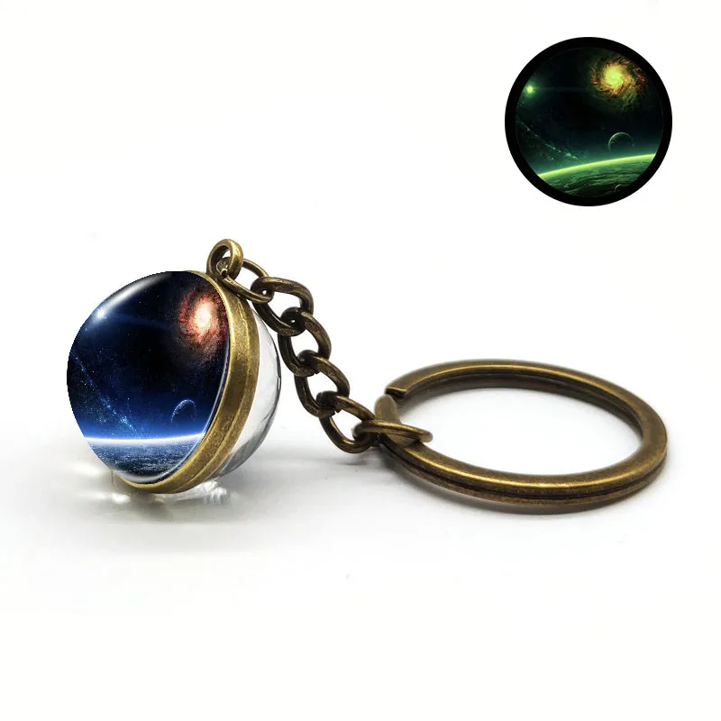 Solar System Planets 3d Keychain Milky Way Nebula Space Key Chain Moon ...