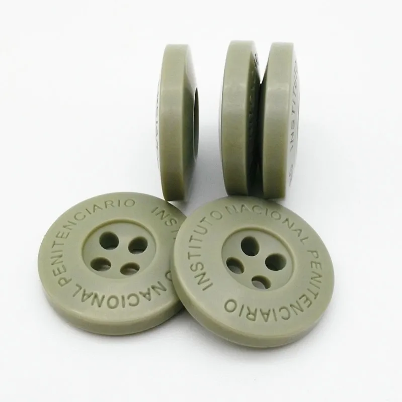 30L 19mm Plastic Resin Button with Engraved Logo for Coats