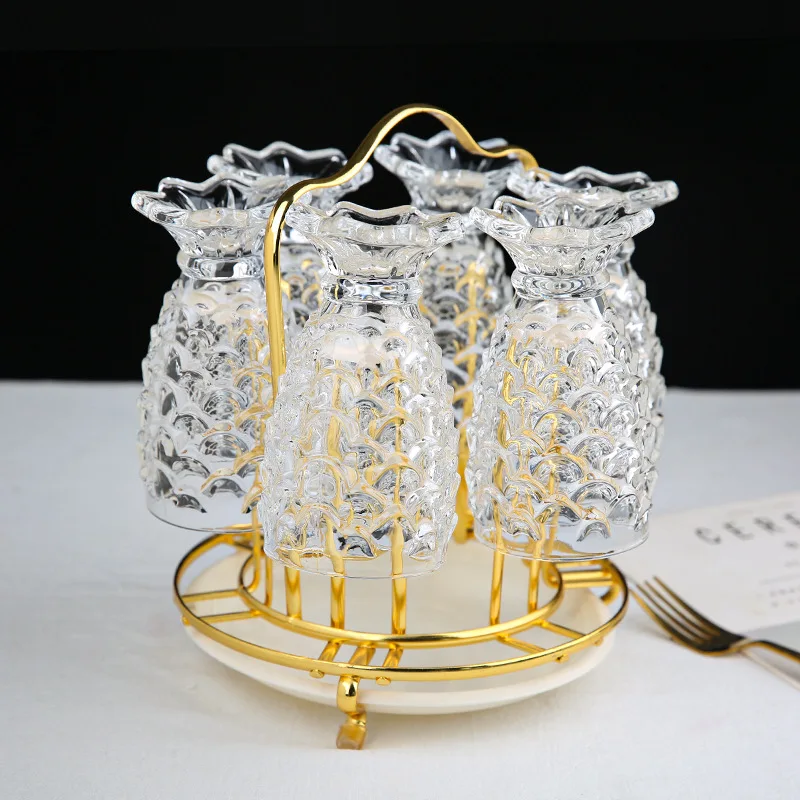 Light Luxury Metal Cup Rack Glass Cup Storage Rack With Inverted ...