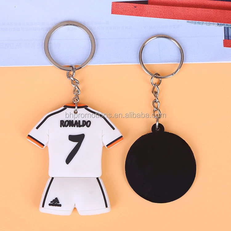 Wholesale Mini 3d Cartoon Football Keychain / Soft Pvc Keyring For ...