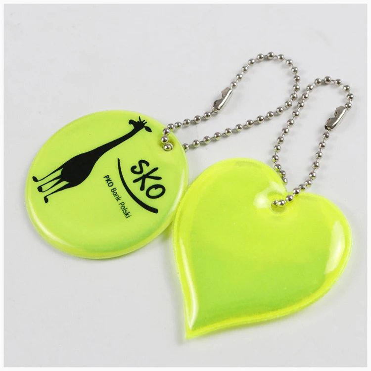Customized Logo Soft Pvc Reflective Keychains Charm Bag Pendant ...
