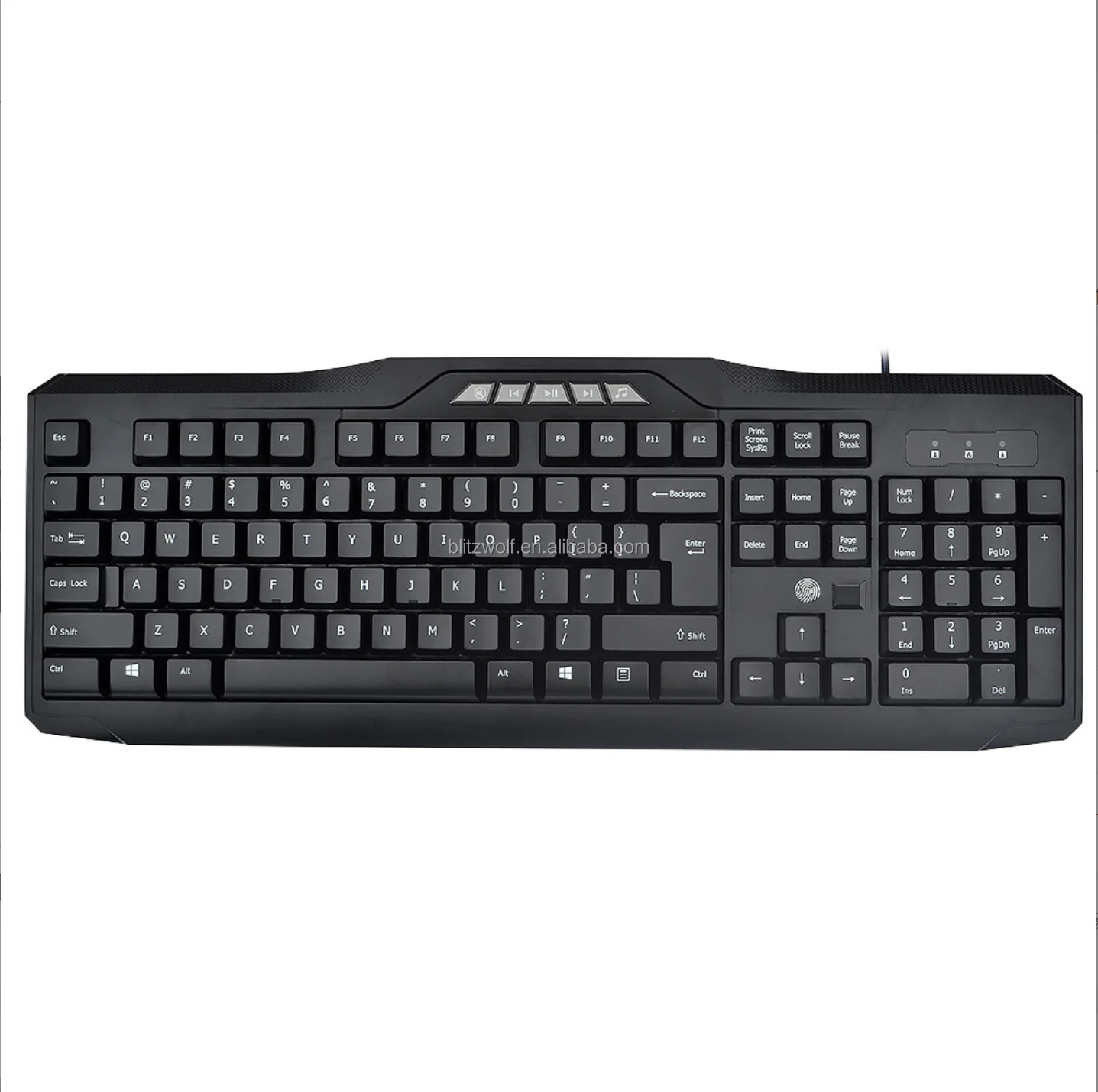 Factory Direct Sale 104 Keys Wired Biometric Keyboard with Fingerprint ...