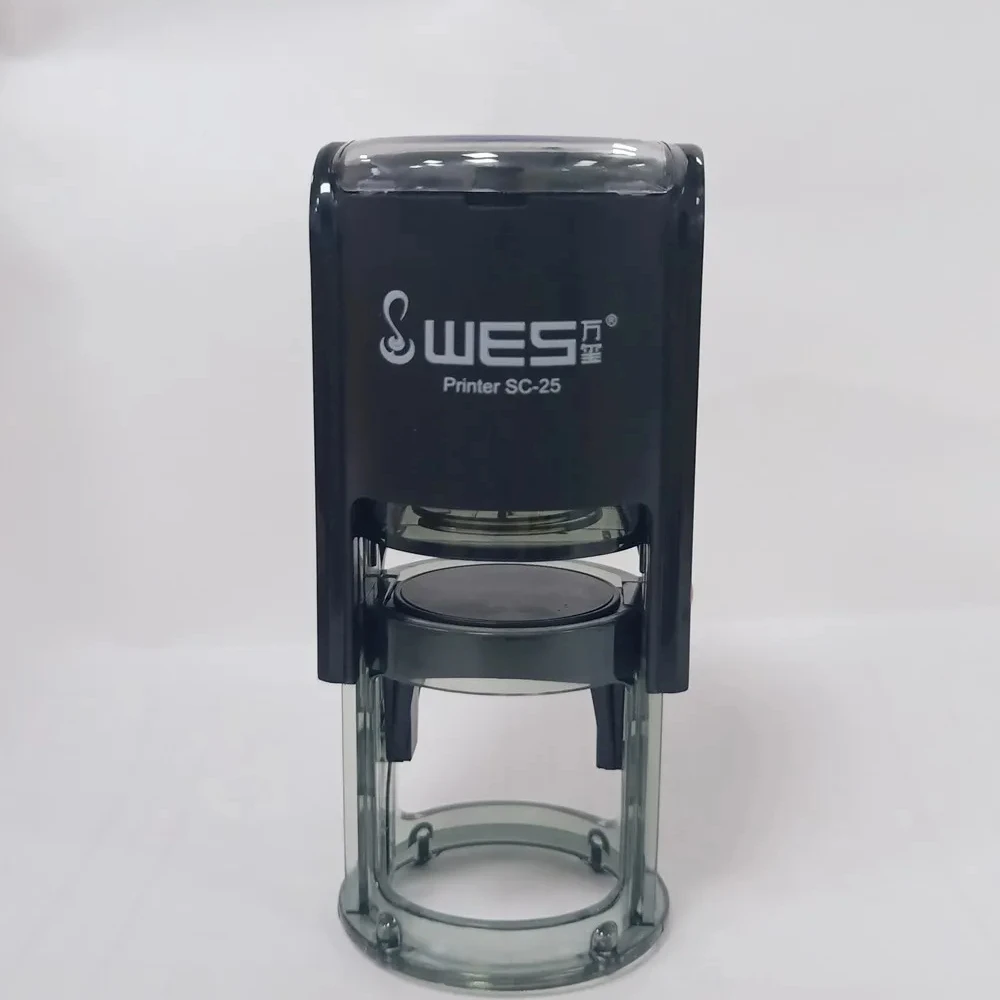 Self Inking Stamp WES Sellos Rubber Stamp TEACHER STAMP Round 25mm ...