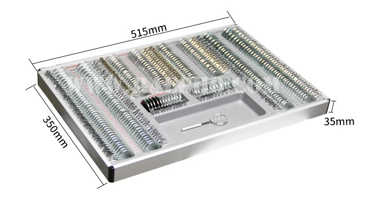 Complete Ophthalmic Lens Set for Eye Test Standard Box