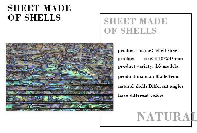 Natural Abalone Shell Sheets - Elegant Mother of Pearl