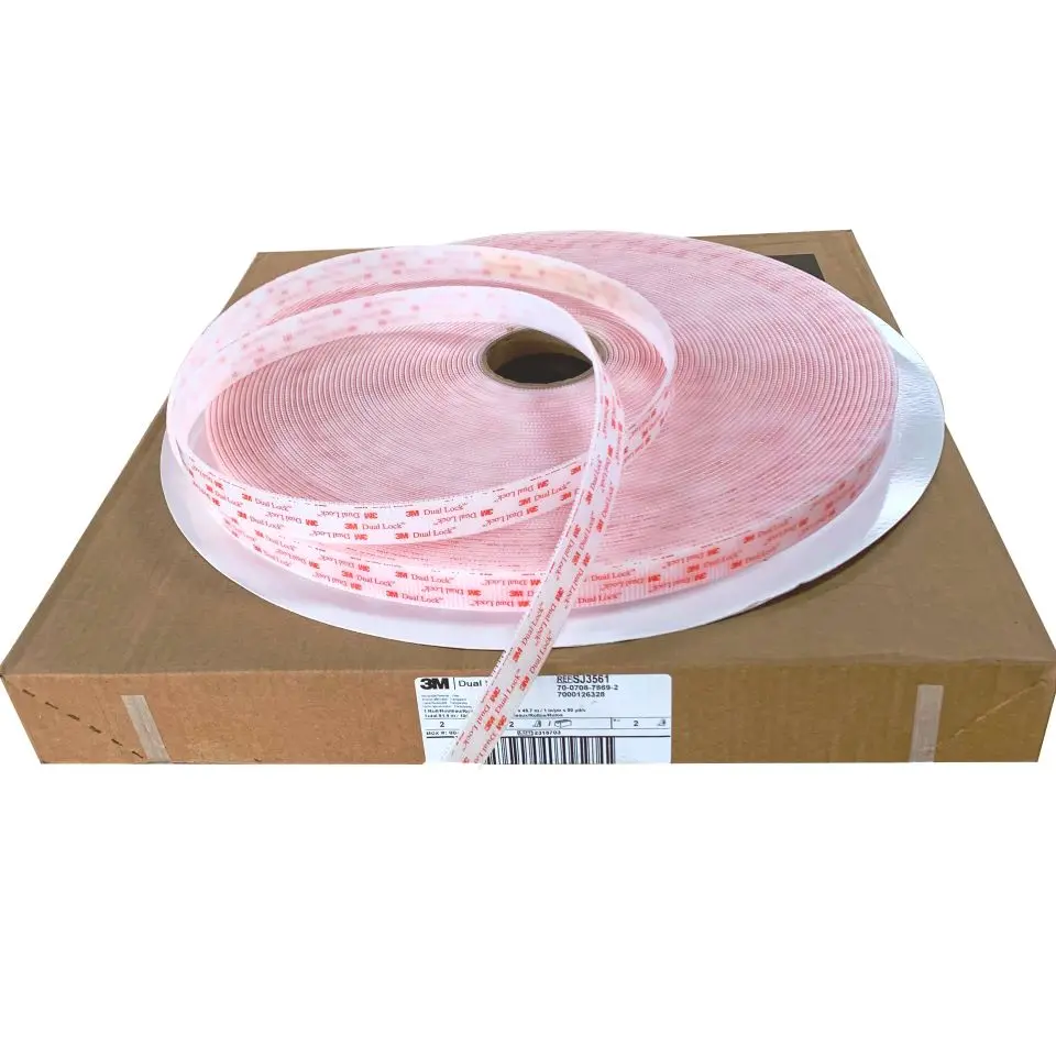 3M SJ3561 Dual Lock Reclosable Fastener - Transparent & Durable