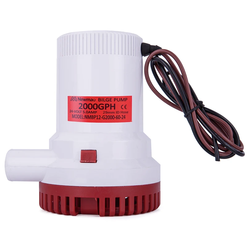 2000GPH 12 Volt Mini Submersible Water Pump for Yachts