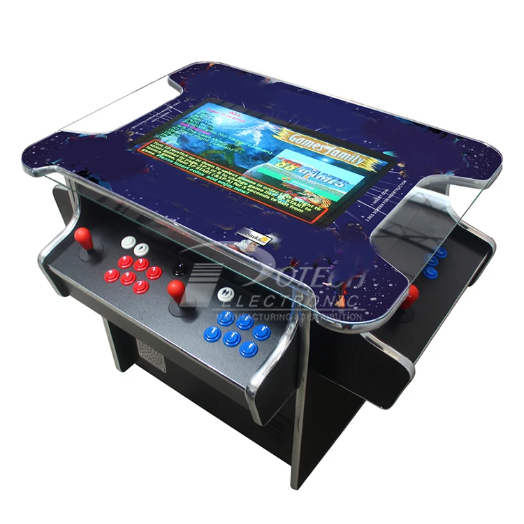 1162 In 1 Arcade Games 3 Side 4 Player Cocktail Table Arcade Machine ...