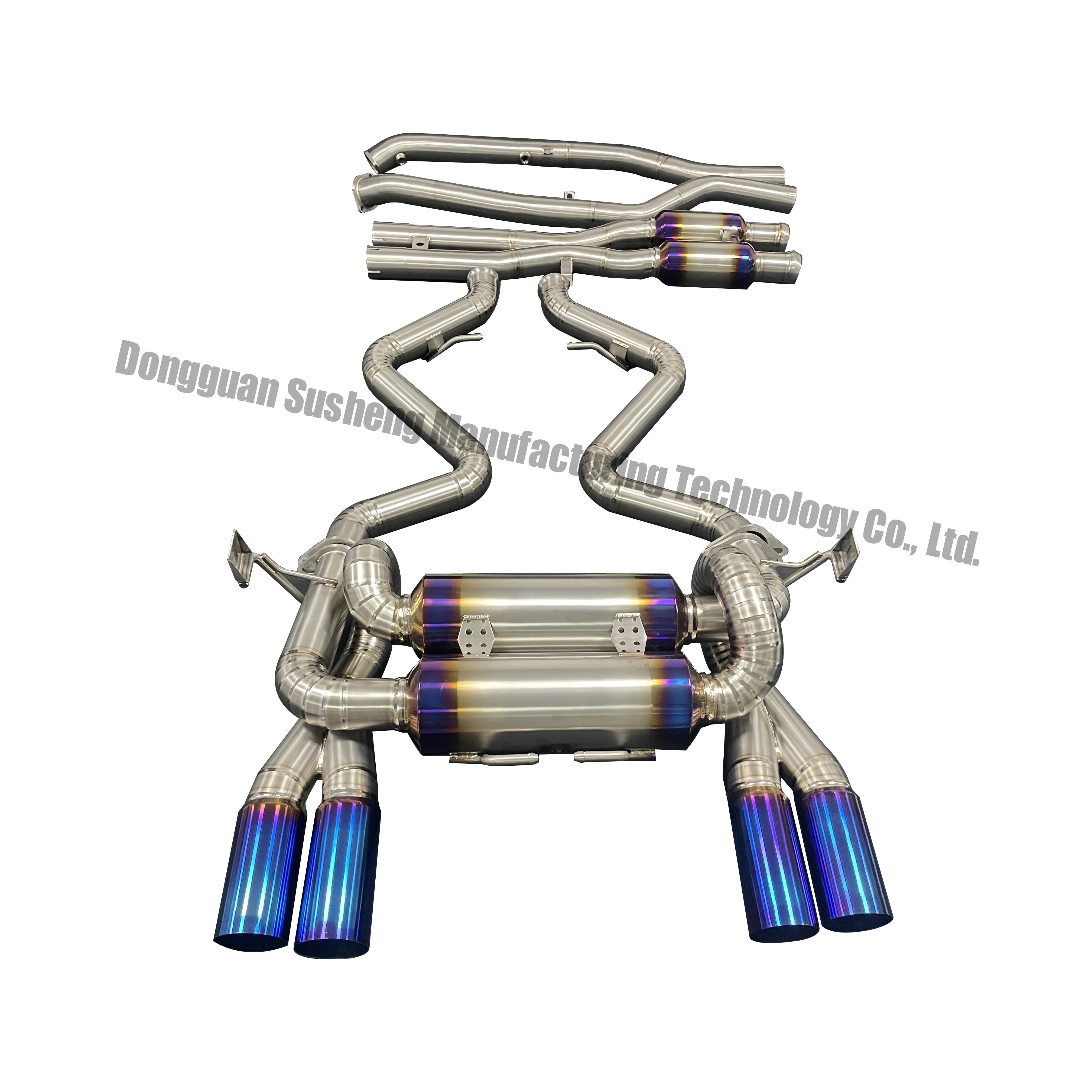 High Performance Exhaust Titanium Front Middle X Pipe &muffler for bmw ...