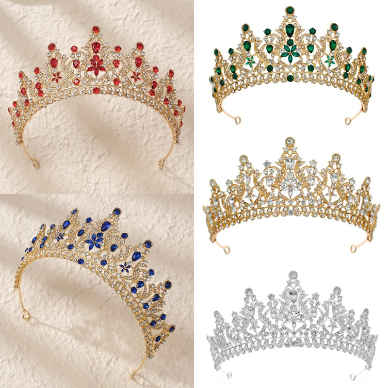 Euro-american Style Beauty Pageant Crowns Diamond Bridal Head Pieces ...