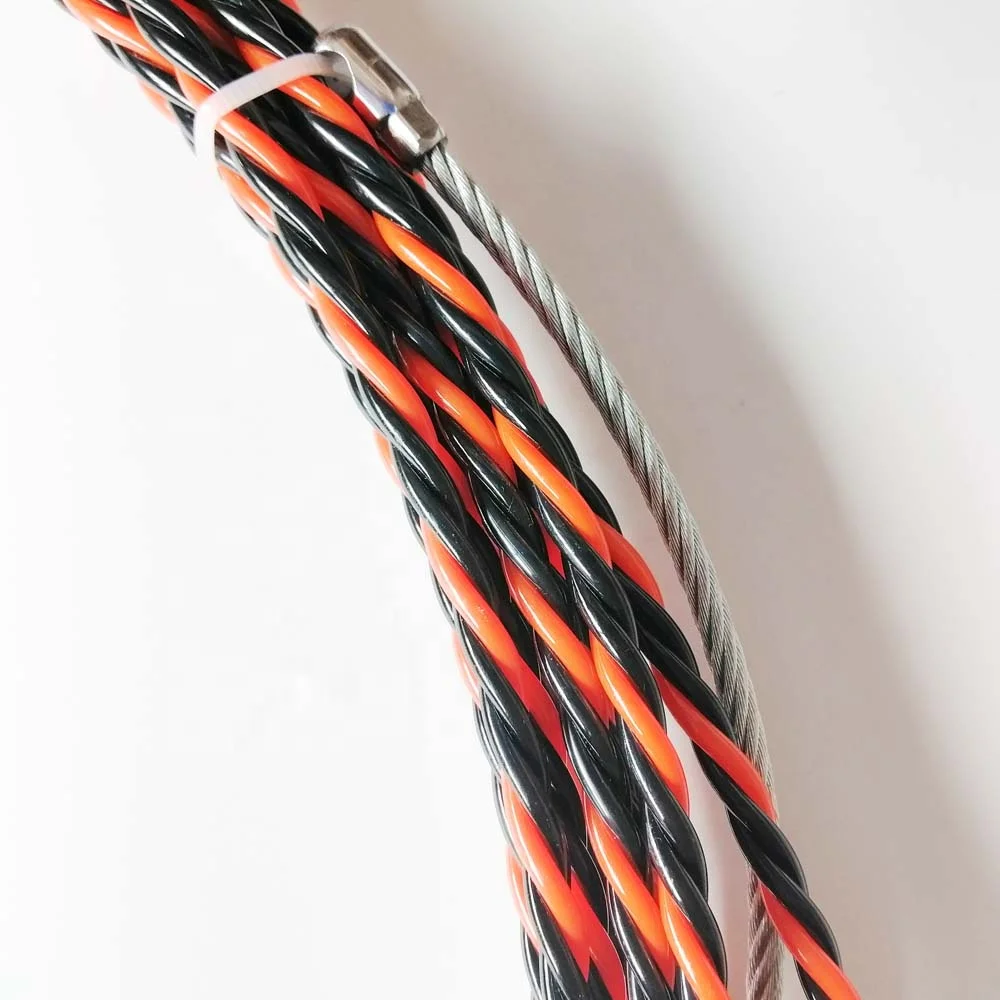 Fish Tape 49ft Wire Fishing Tools 6.0mm Diameter 3 Wires Twisted With ...