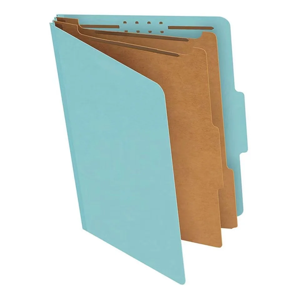 Africa Paper Manila Classification File Folder 2 Divider Assorted Color ...