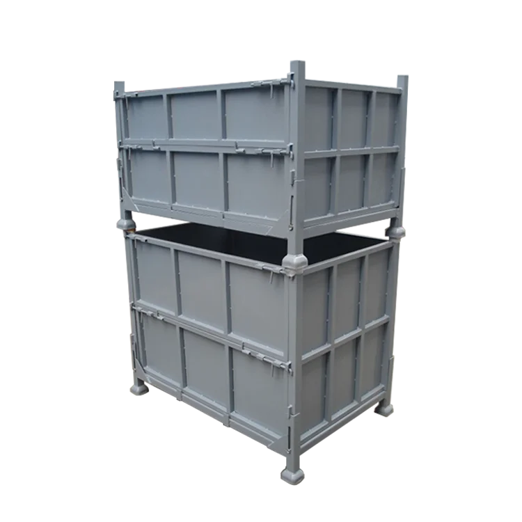 Folding Steel Pallet Box - Heavy Duty Gitterbox Auf Stahlpalette