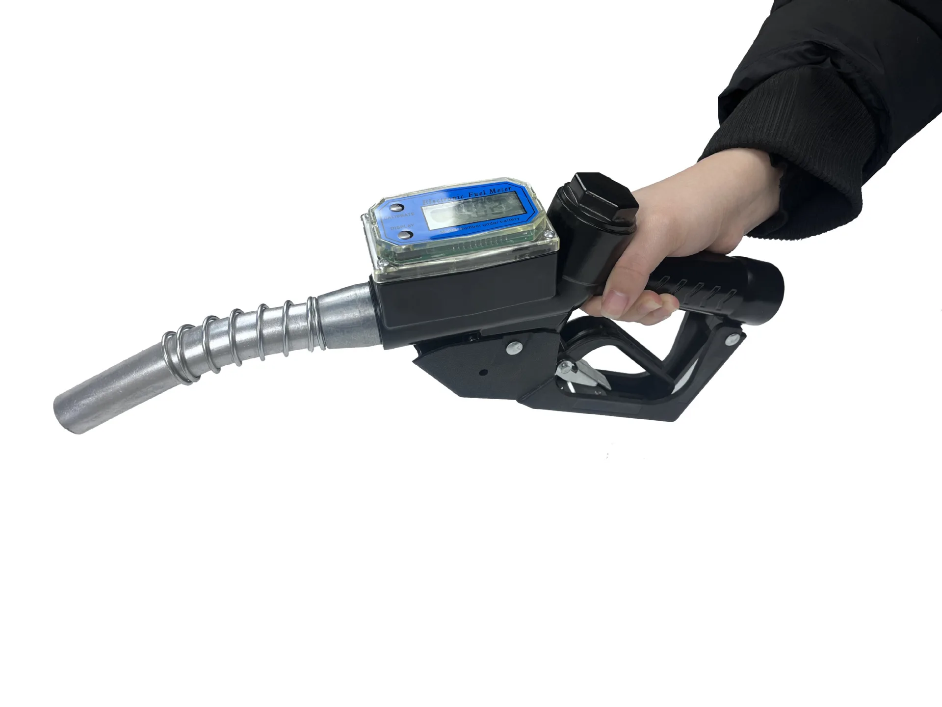 220V Electronic Diesel Fuel Pump Gun - Manual Nozzle with LCD Display ...