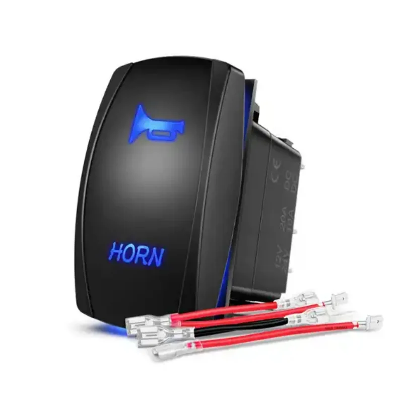 12v Horn Rocker Switch Wiring Diagram 3 Position Marine Waterproof ...