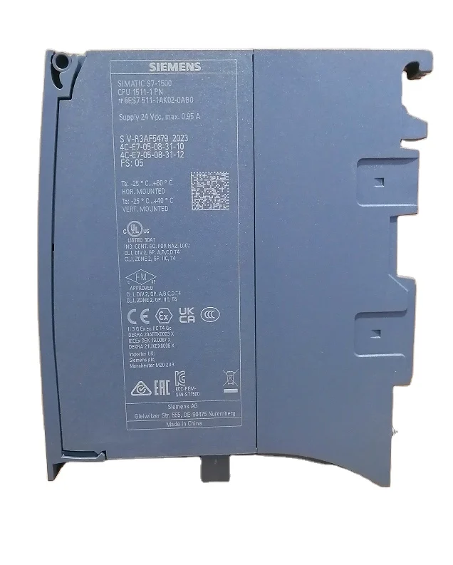 Siemens Plc Controller Simatic S7-1500 Cpu 1511-1 Pn Module Central ...