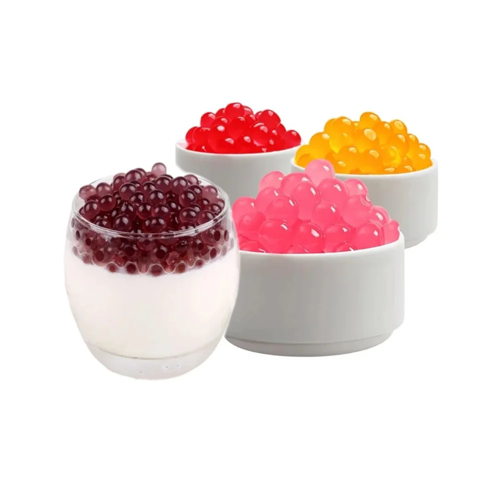 Milk Tea Fruit Flavor Popping Ball Boba Pearls 1.3kg Popping Boba ...