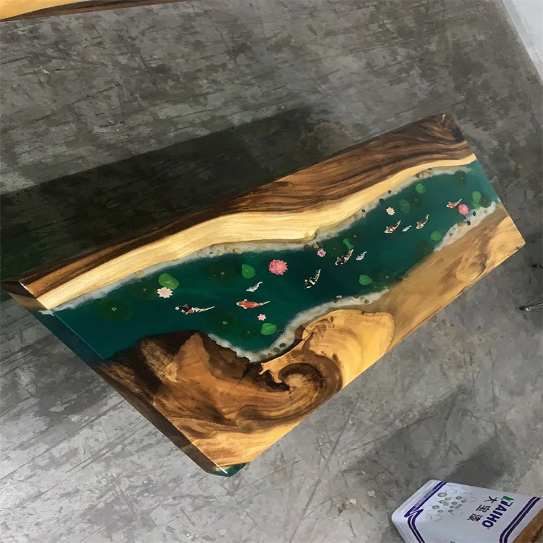 Chinese Locust Burl Wood Resin Coffee Table - Buy Buy Coffee Table ...