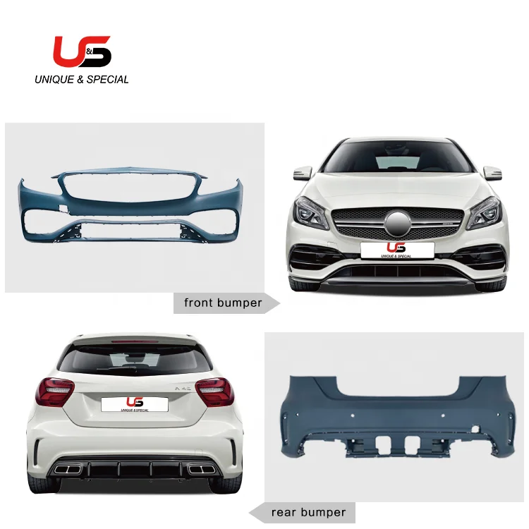 High Quality A45 Body Kit For Mercedes Benz W176 Upgard To A45 Amg ...