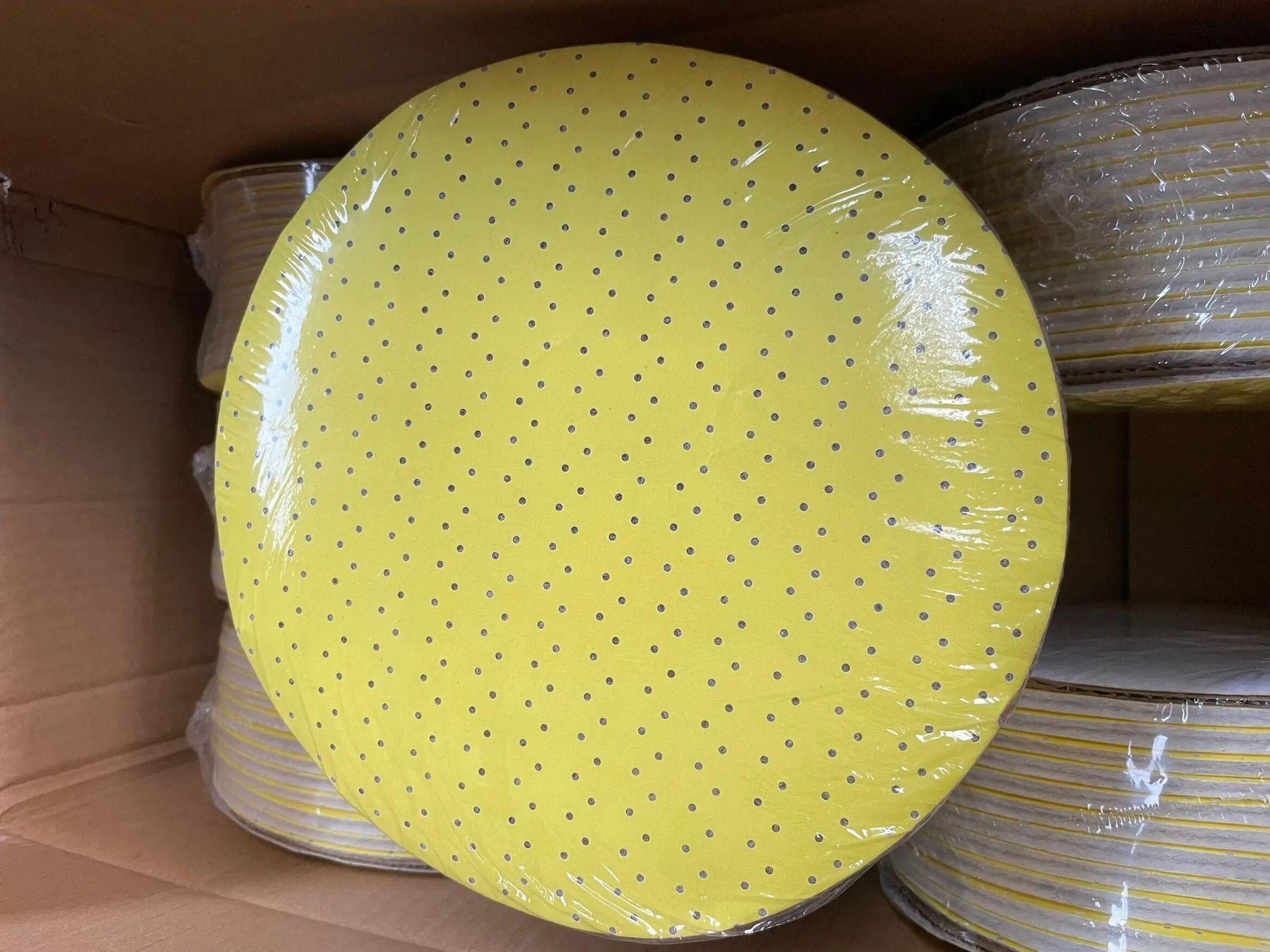 PMS 225mm Drywall Multi-holes Yellow Sandpaper Disc Drywall Sanders ...
