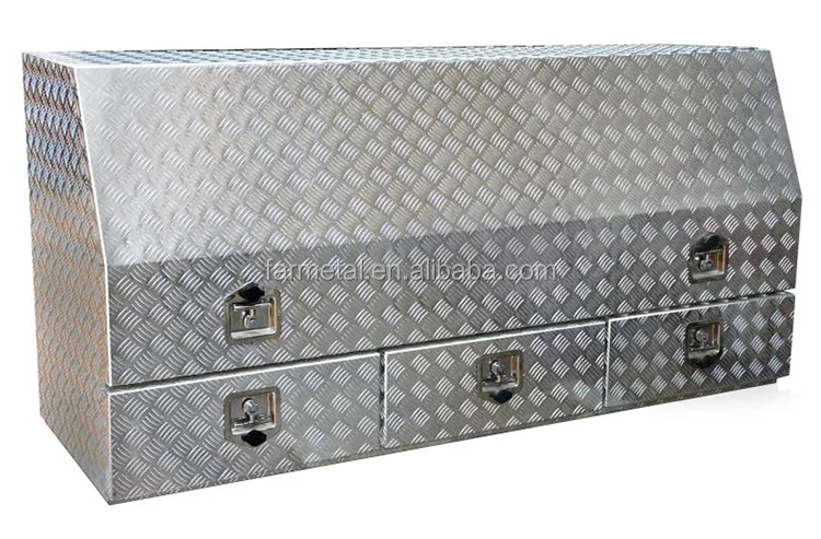 High Side Full Opening Aluminium Tool Boxes with Drawers