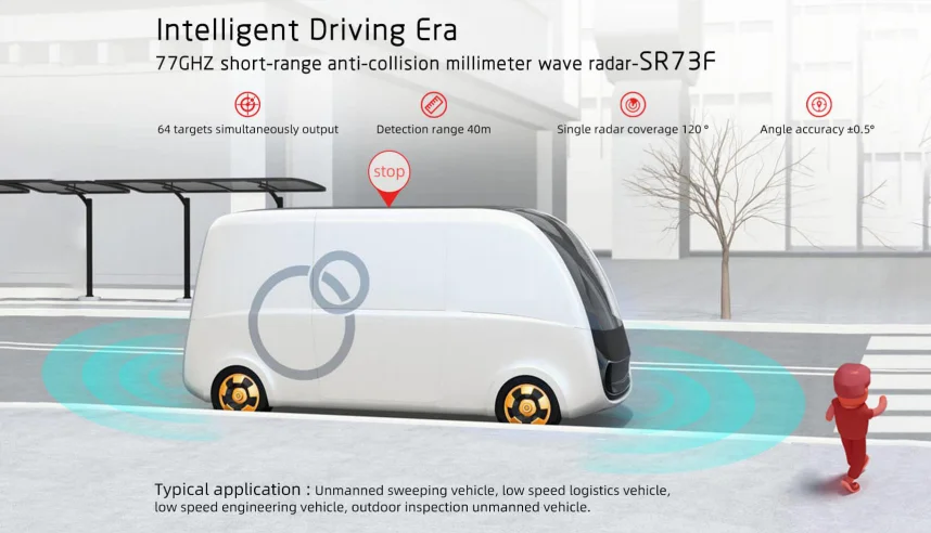Nanoradar 77ghz - Long Range Radar Sensor for Vehicle Safety