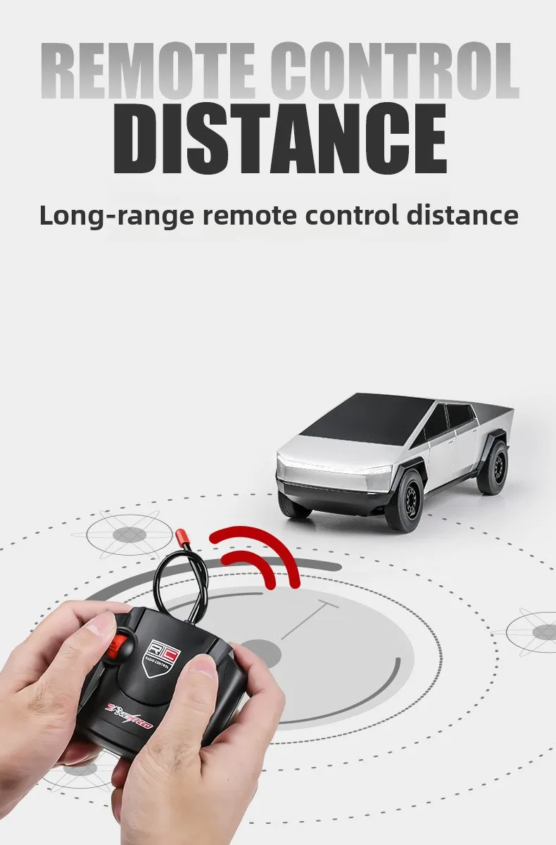 Tesla Cybertruck 1:14 Scale Remote Control Car - Outdoor Fun
