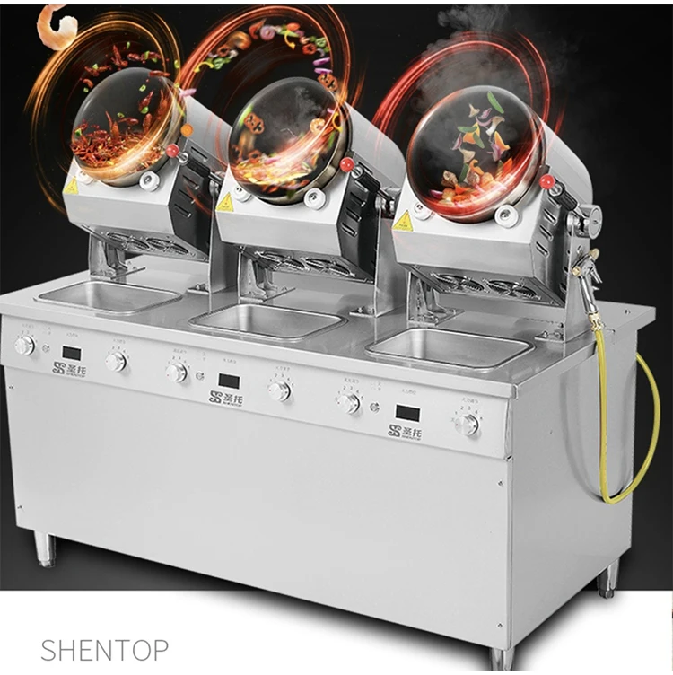 Smart Robot Cooker Wok Drum Biryani Pot Intelligent Cooking Robot ...