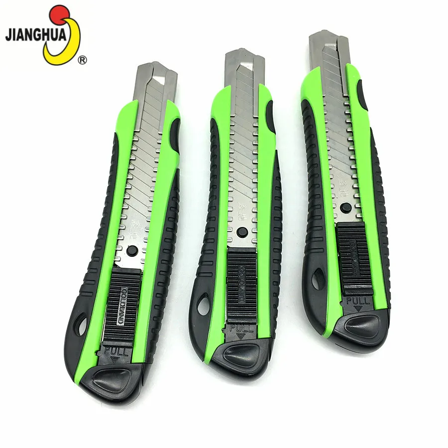 Jianghua 9mm/18mm/ 25mm Utility Double Lock Knife Box Cutter Blade ...