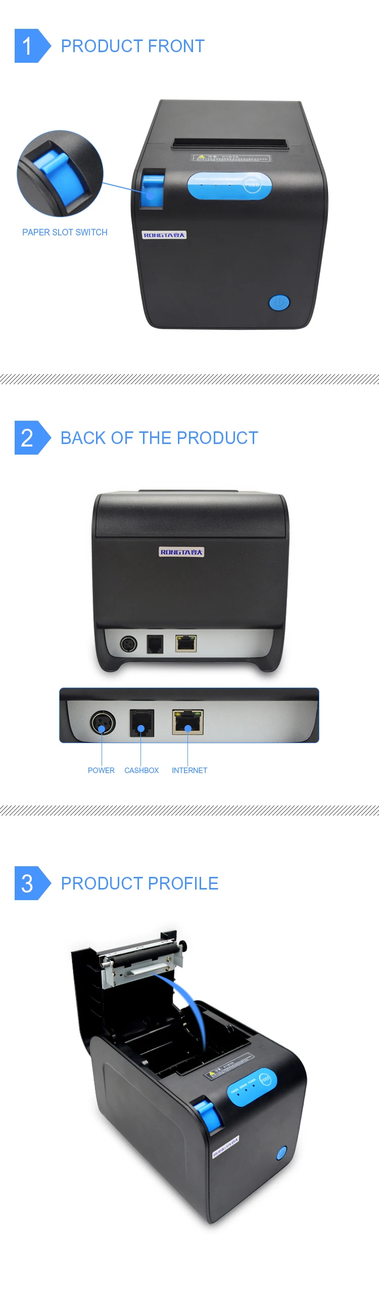 Hot Sale Fiscal Thermal Printer 80mm Pos Printer for Receipt Printing ...