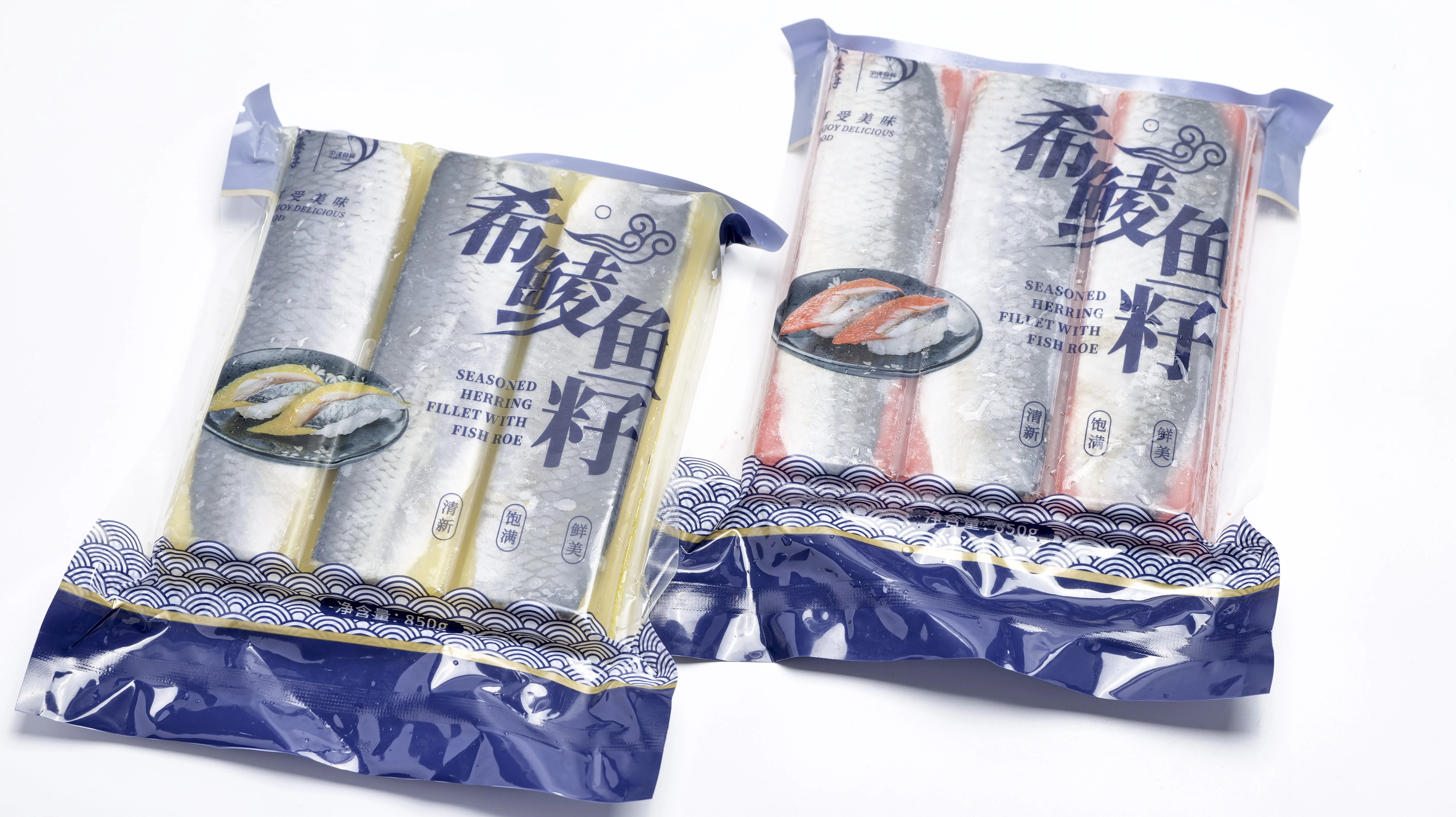 Frozen Seasoned Fish Roe with Herring Fillets - Fish Roe Deutsch