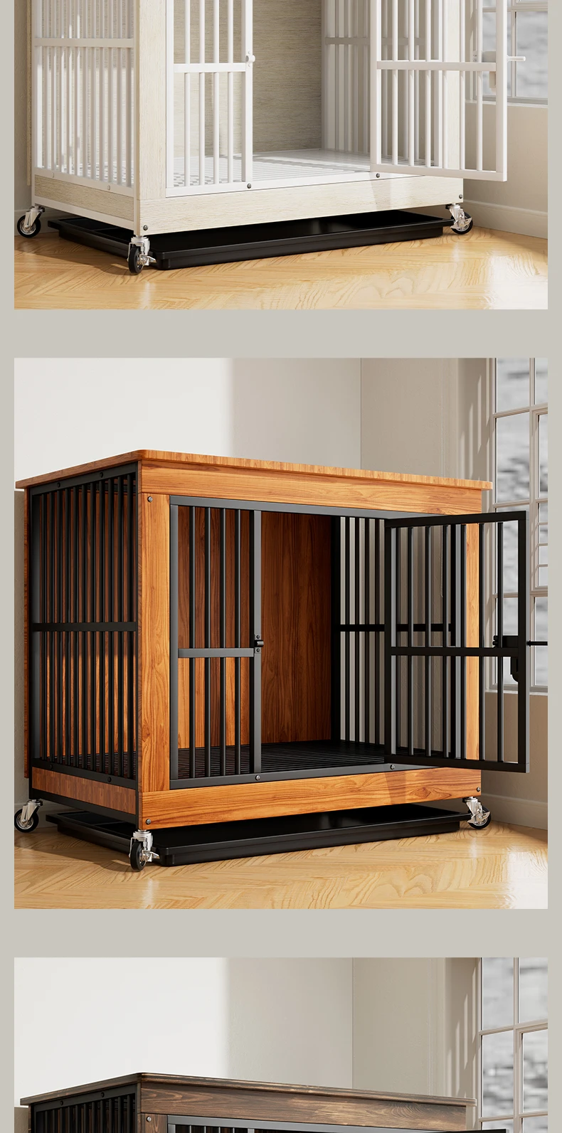 Eco-friendly Dog Cages - Solid Wood Pet Villas for All Seasons