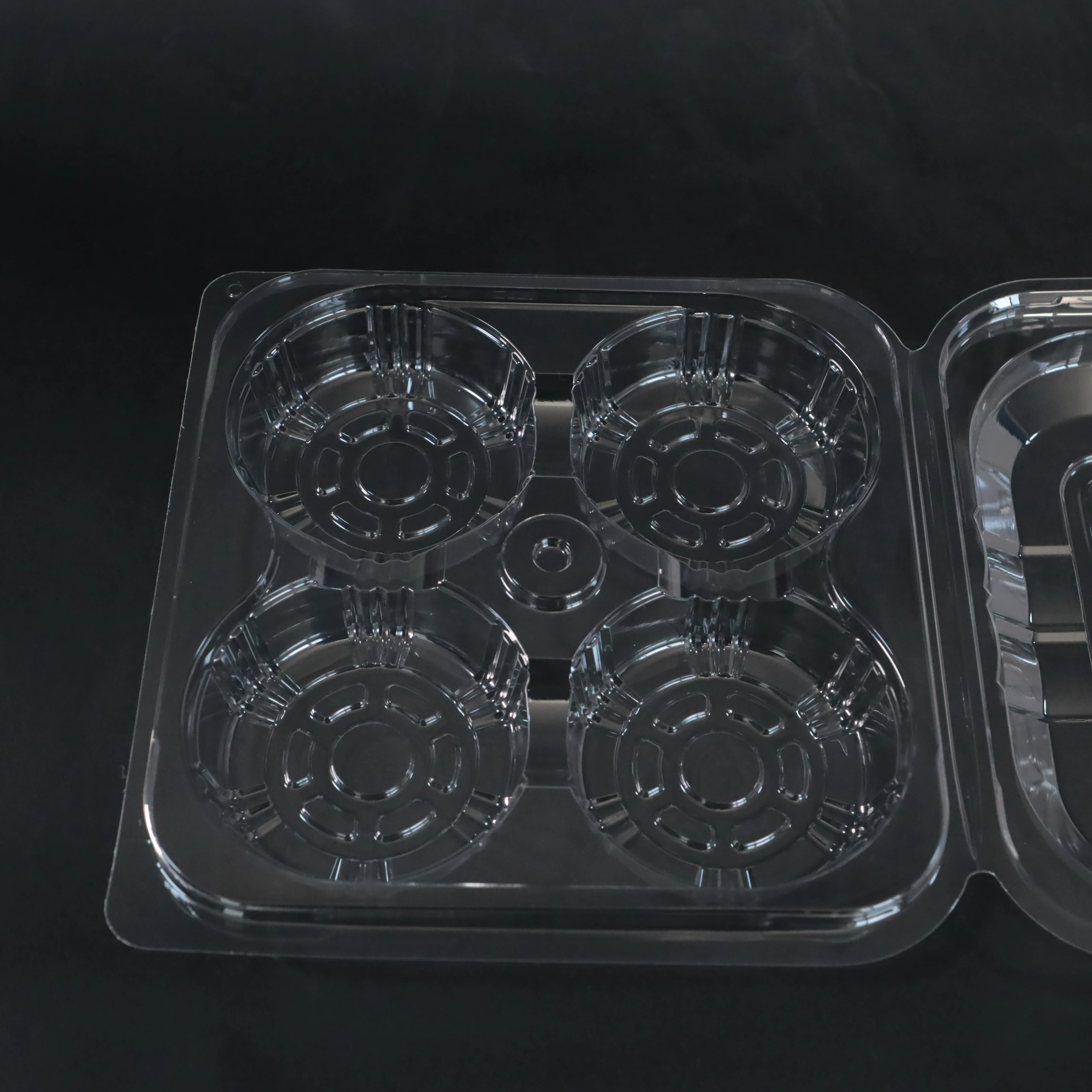 Clear Plastic Square Containers With Hinged Clamshell For Food Portable ...