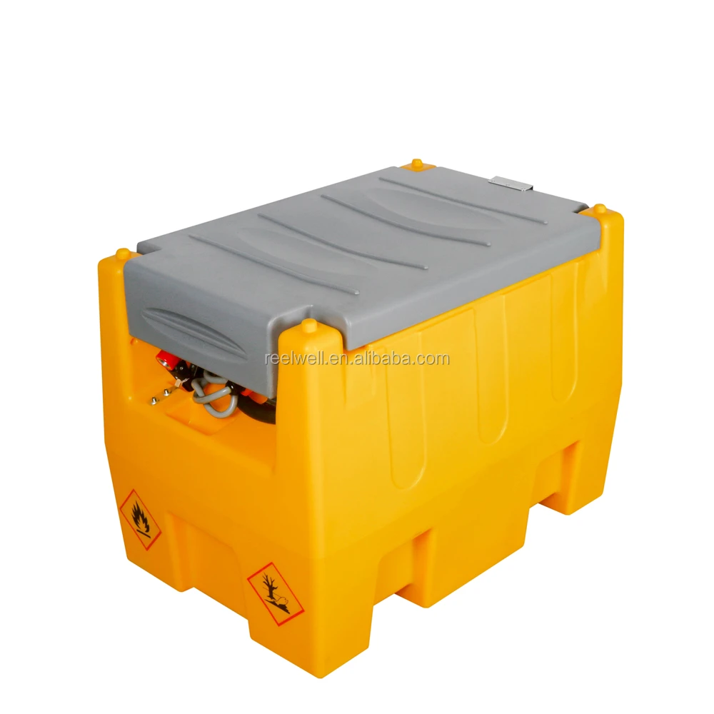 Truck Car Electric 240L Portable Fuel tank Unit with Pump Nozzle Hose ...