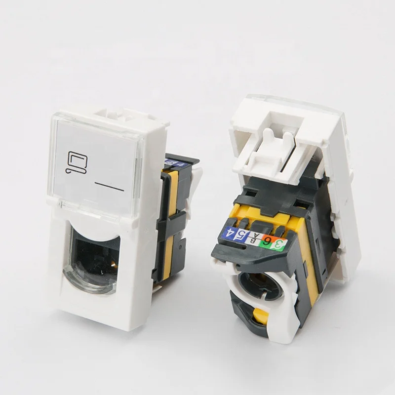 High Quality Keystone Jack Rj45 Cat6 6 U/utp Leg Type 76561/76564 Rj45 ...