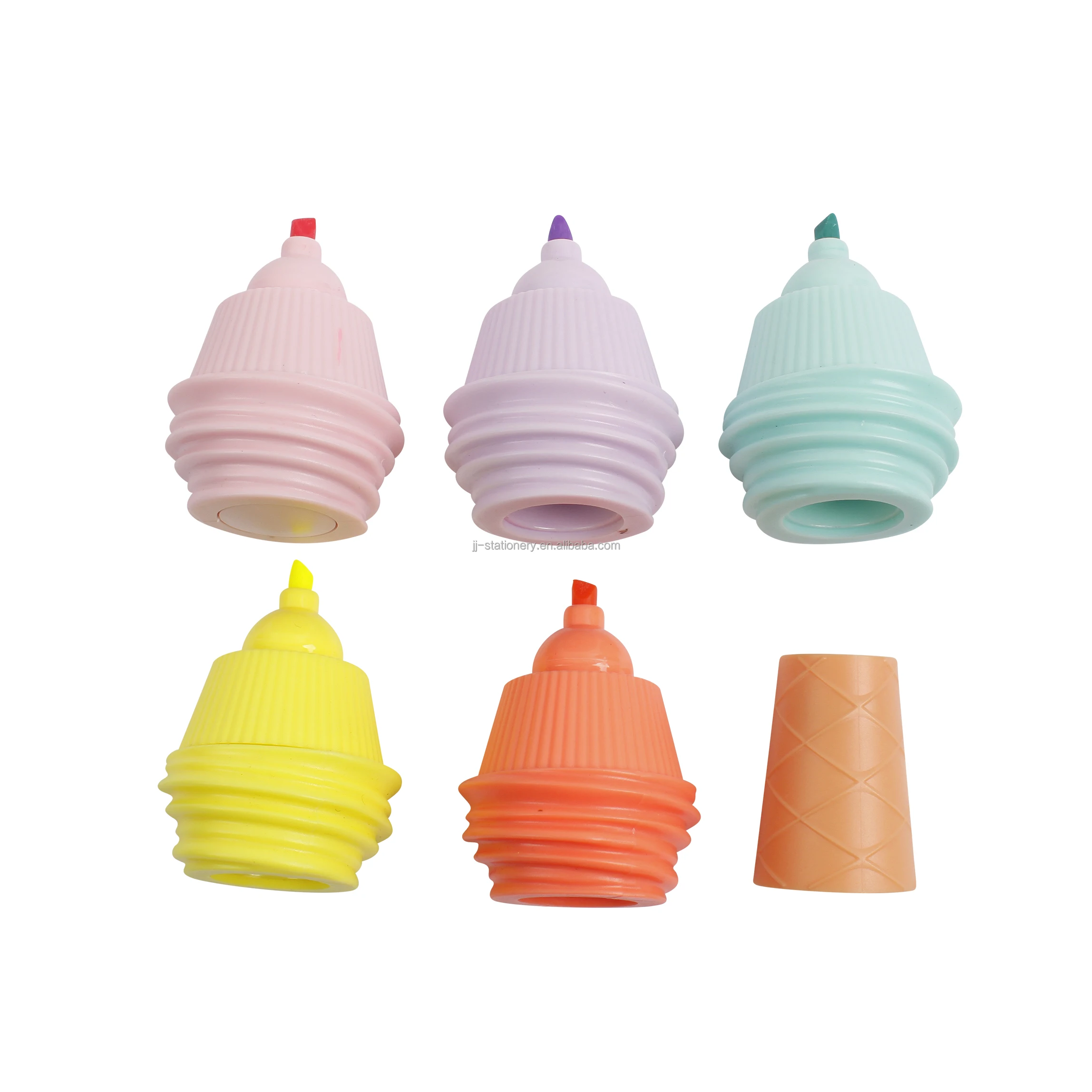 H-tone Stackable Highlighter Silicone Cute Animal Shape Cute Mini ...