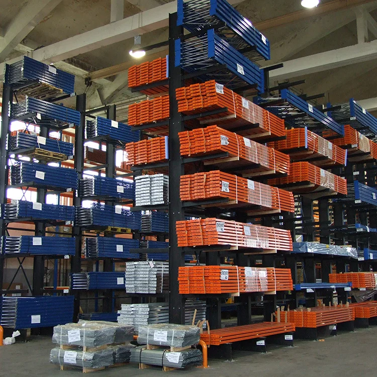 Industrial Cantilever Racking System Warehouse Metal Heavy Duty ...
